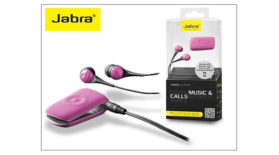 Jabra Clipper Bluetooth sztereó headset v2.1 + EDR - MultiPoint - pink ...