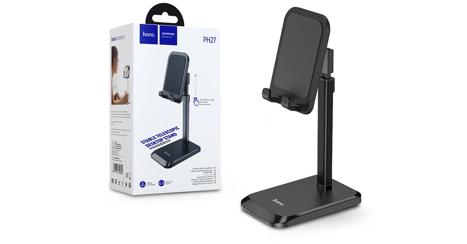 HOCO univerzális asztali telefon/tablet tartó 4,7-10 méretű készülékhez ...